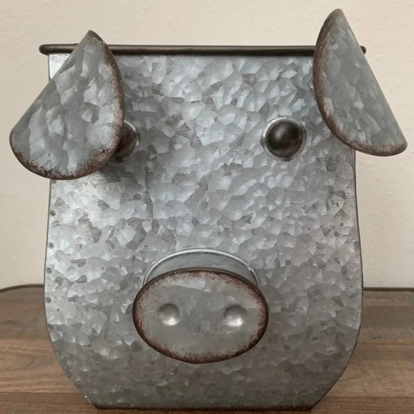 Accents | New Farmhouse 1 Galvanized Pig Planter | Poshmark